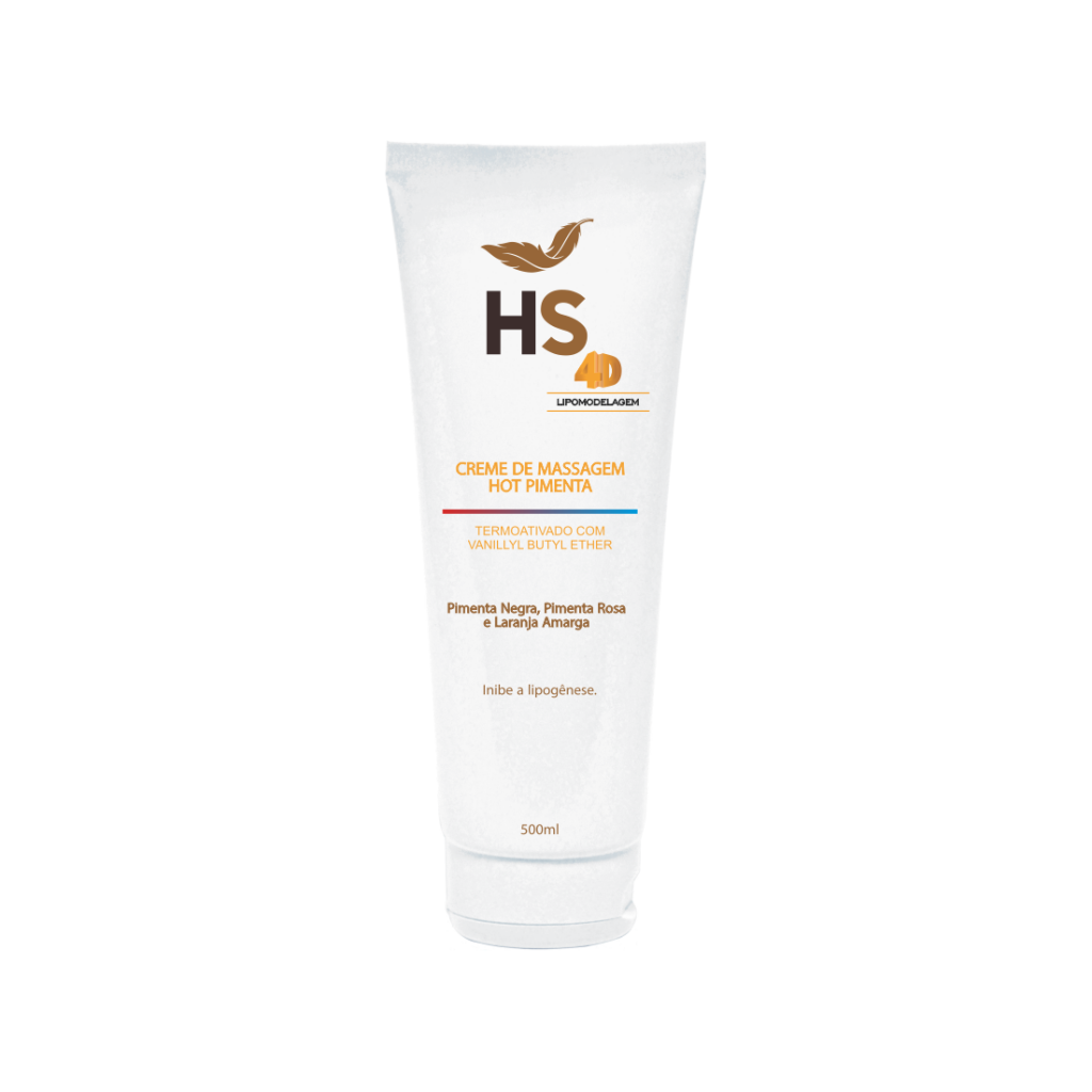 CREME DE MASSAGEM HOT PIMENTA 500G | Hs Cosmetics
